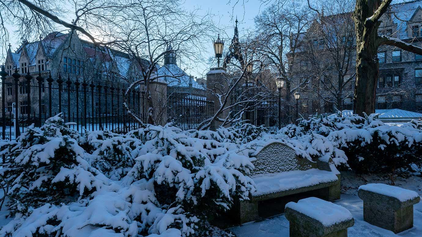 Northwestern University Campus Winter